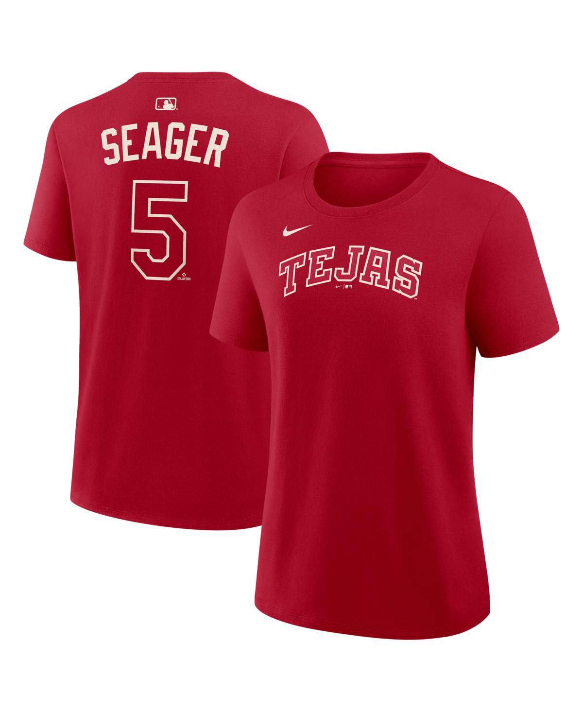 Click here for Nike Womens Corey Seager Red Texas Rangers 2026 Ci... prices