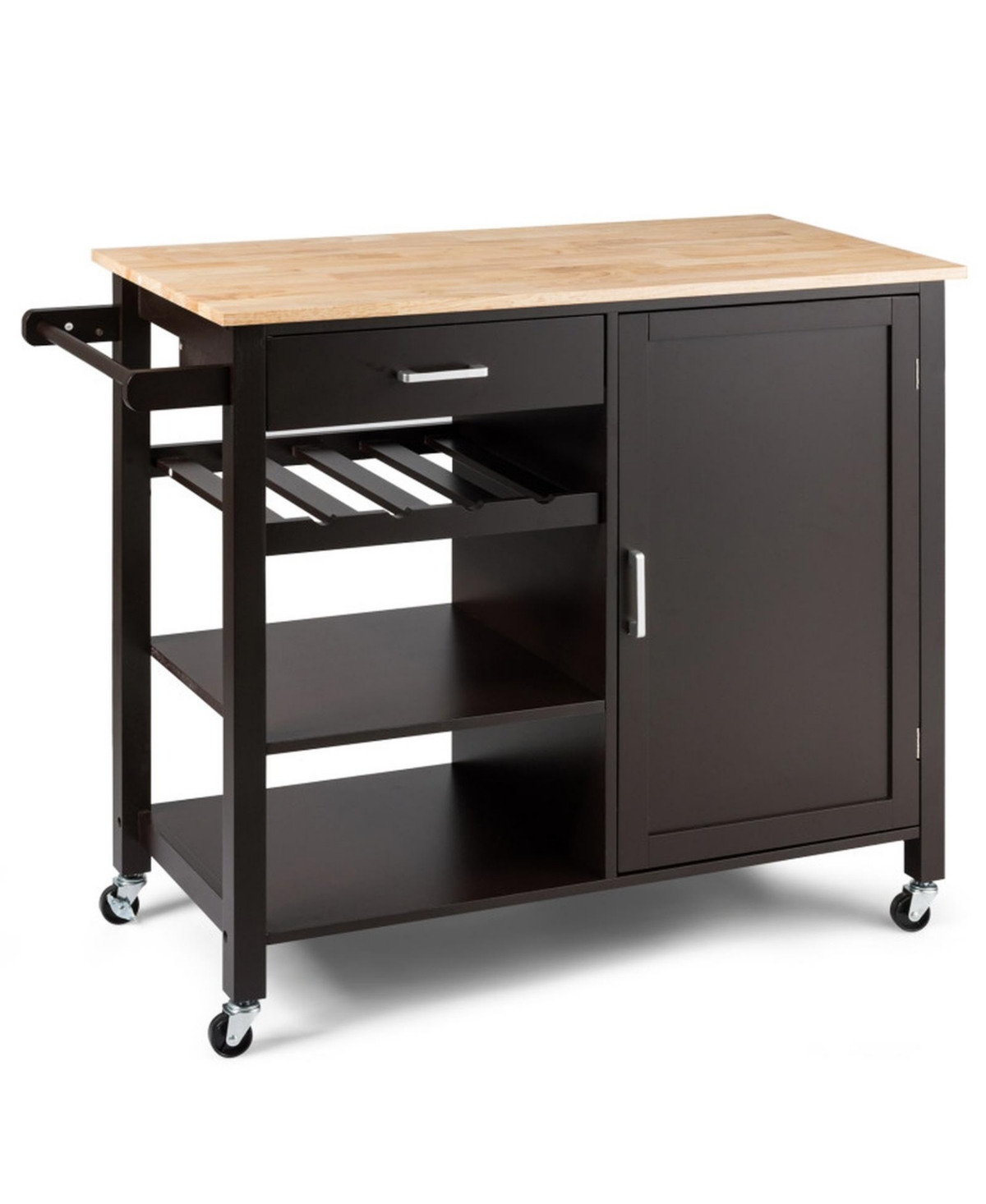 Click here for Gouun Rolling Kitchen Island Cart with Wine Rack a... prices