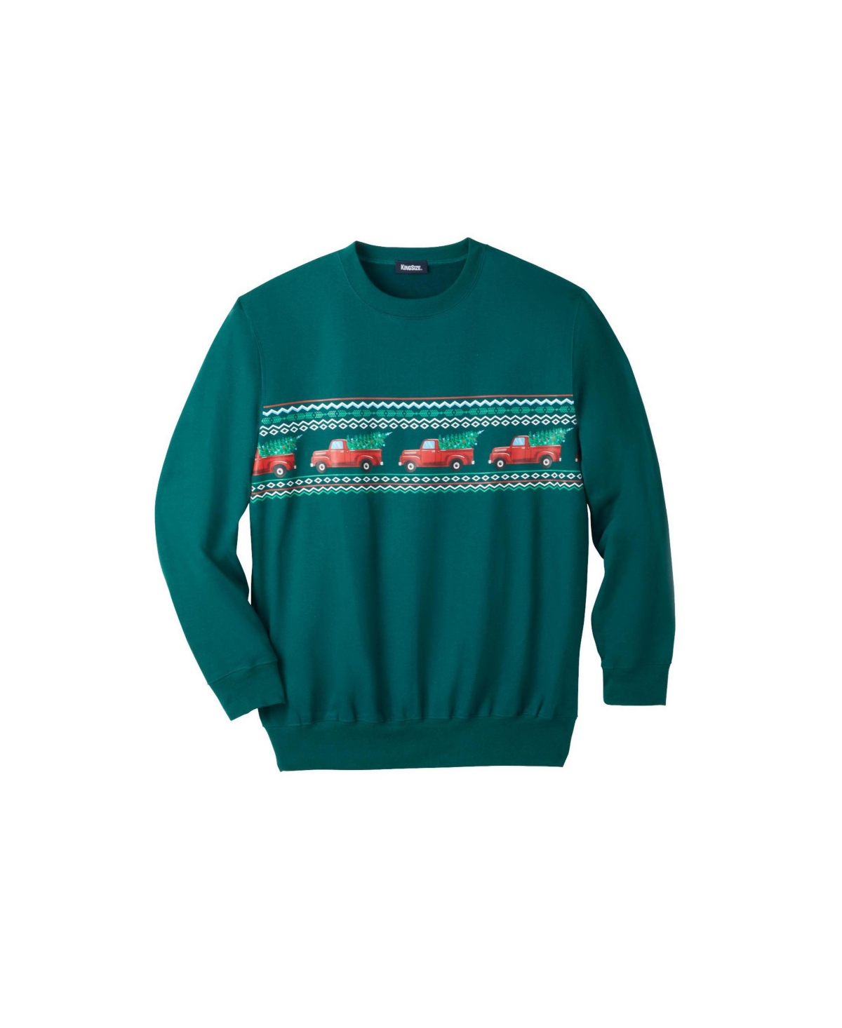 Click here for KingSize Big & Tall Graphic Fleece Sweatshirt - Pe... prices