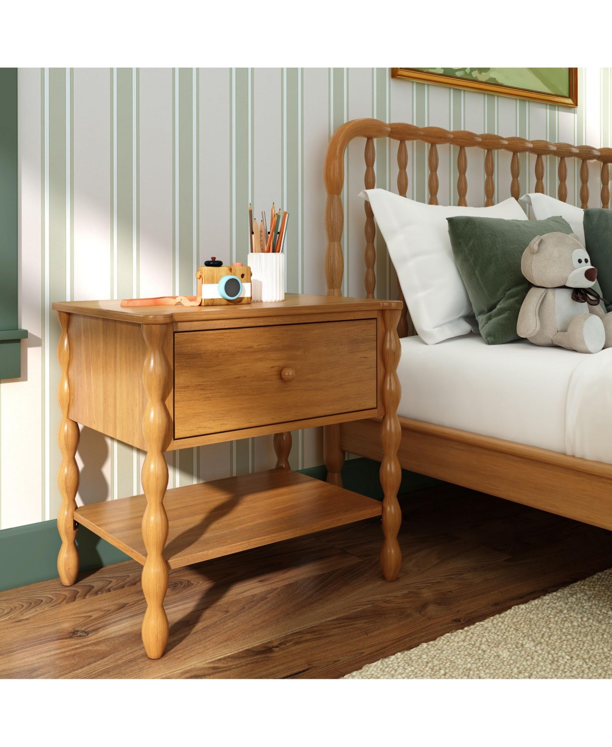 Click here for Max & Lily Jenny Lind Nightstand with 1 Drawer and... prices