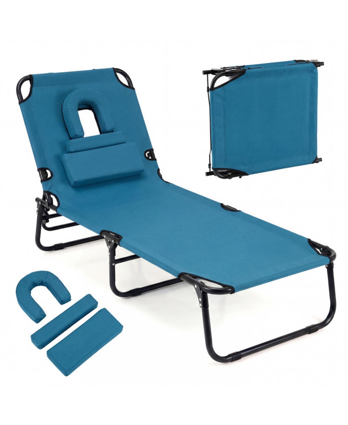 Click here for Gouun Folding Tanning Chair with Face Hole and 3 R... prices