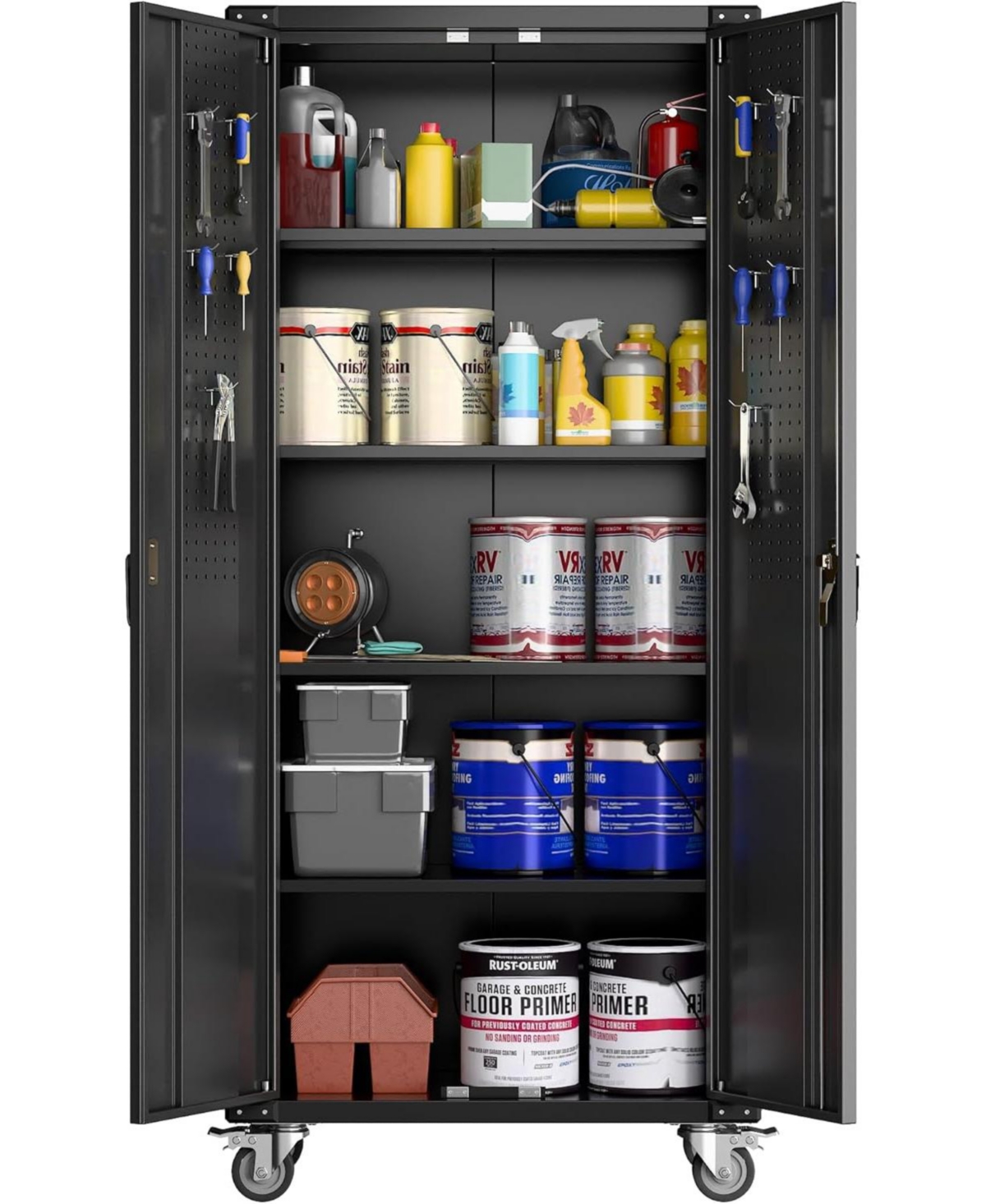 Click here for gaomon 72 in Locking Rolling Cabinet with 2 Doors... prices