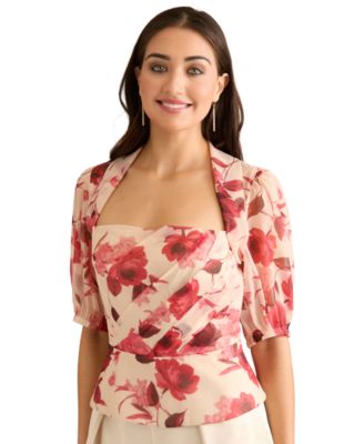 Click here for Muse Womens Pleated Square Neck Corset Top prices