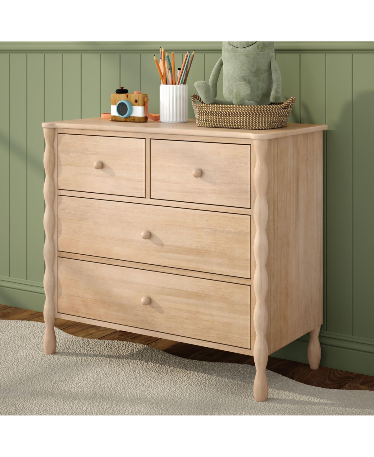 Click here for Max & Lily Jenny Lind 2 over 2 Drawer Dresser - Bl... prices