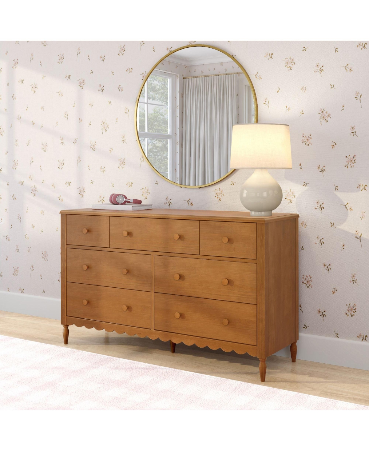Click here for Max & Lily Charlotte 7 Drawer Dresser - Pecan prices