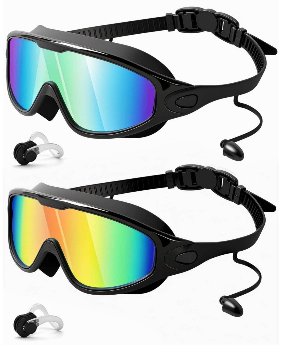 Click here for Gnuadz 2 Pack Swim Goggles Wide View Anti Fog Uv N... prices