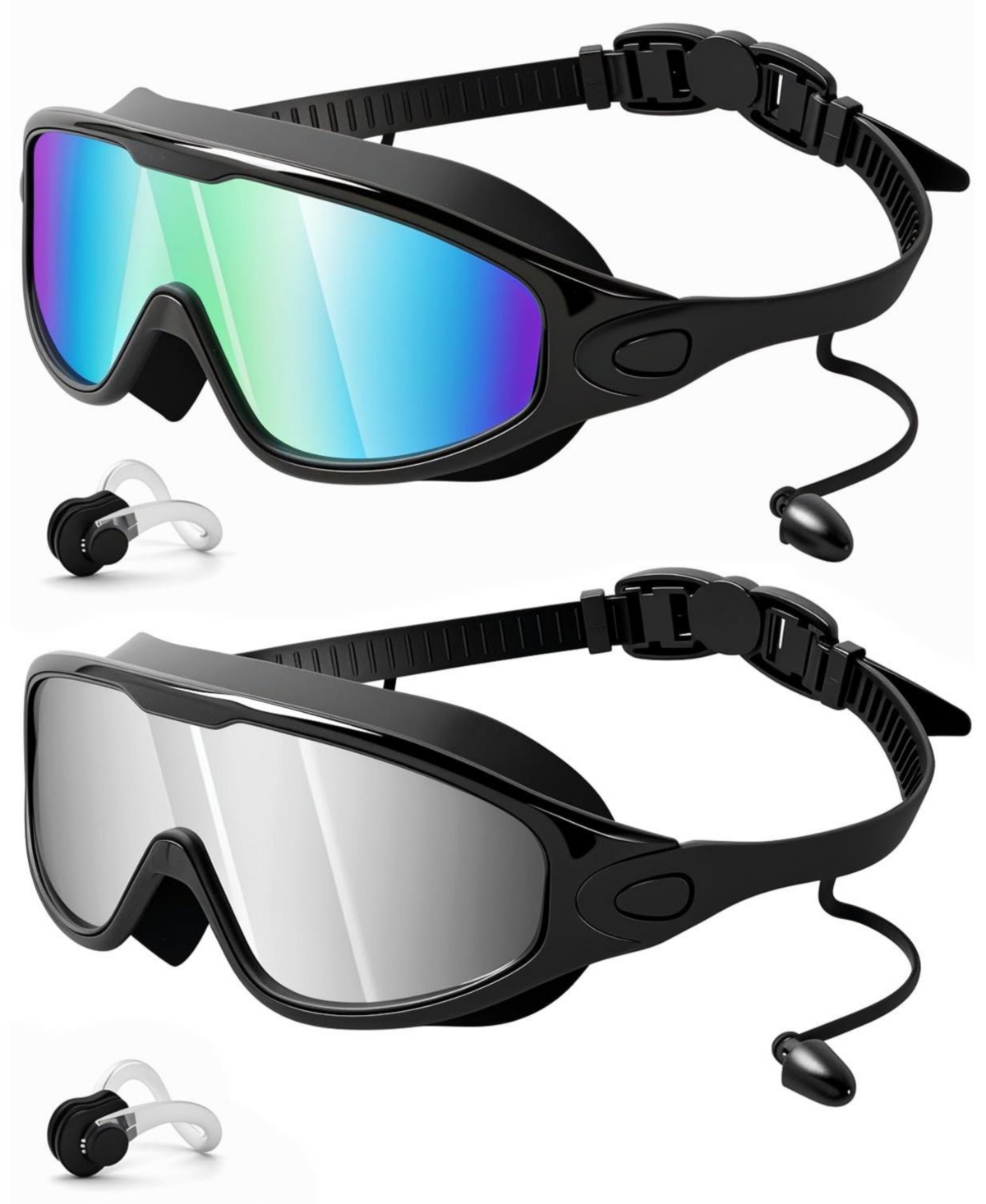 Click here for Gnuadz 2 Pack Swim Goggles Wide View Anti Fog Uv N... prices