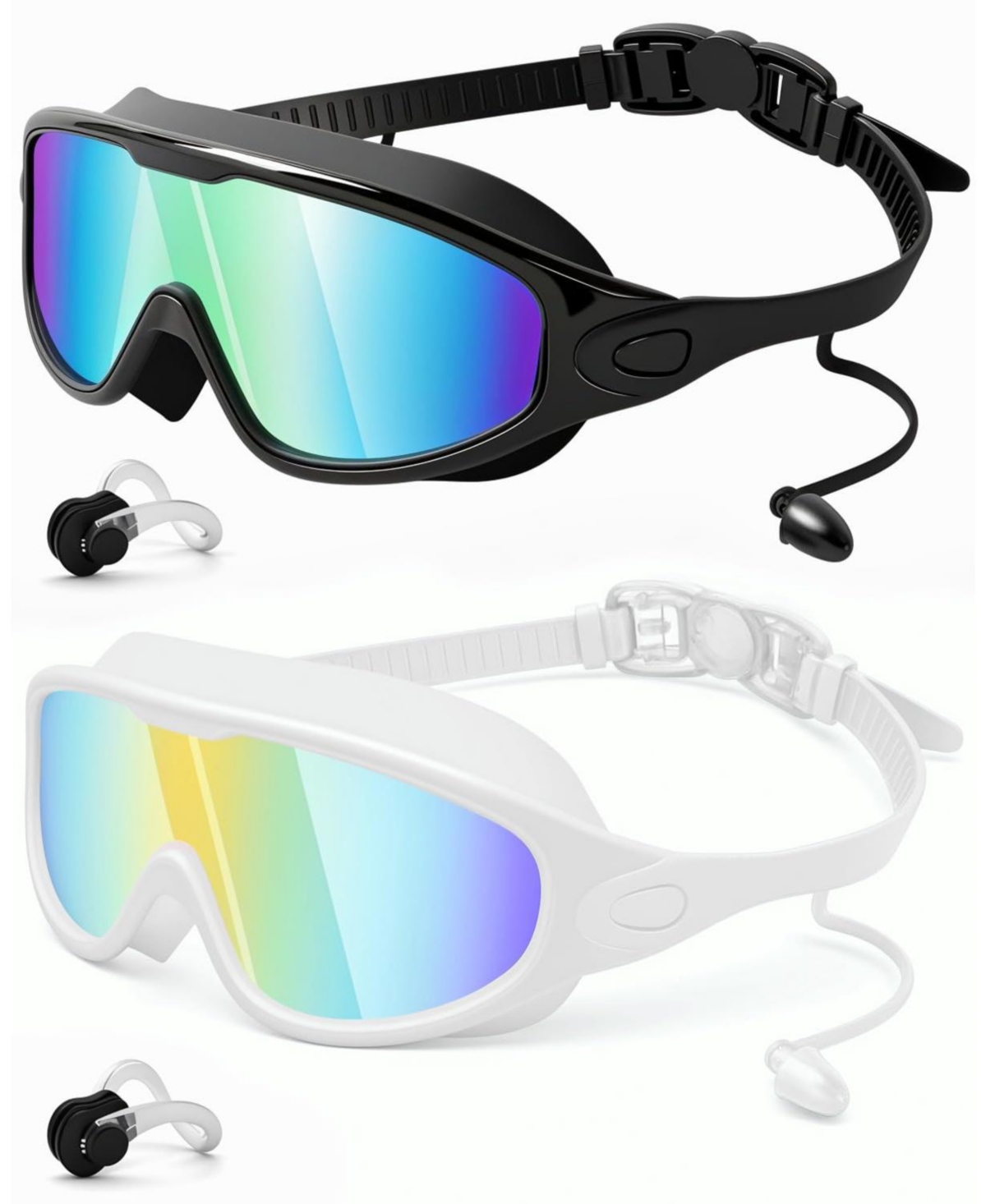 Click here for Gnuadz 2 Pack Swim Goggles Wide View Anti Fog Uv N... prices