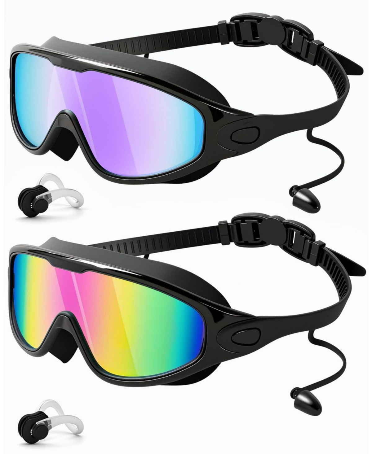 Click here for Gnuadz 2 Pack Swim Goggles Wide View Anti Fog Uv N... prices