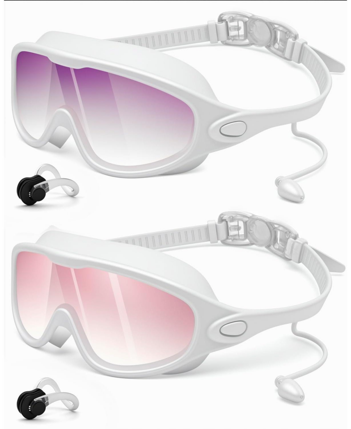 Click here for Gnuadz 2 Pack Swim Goggles Wide View Anti Fog Uv N... prices