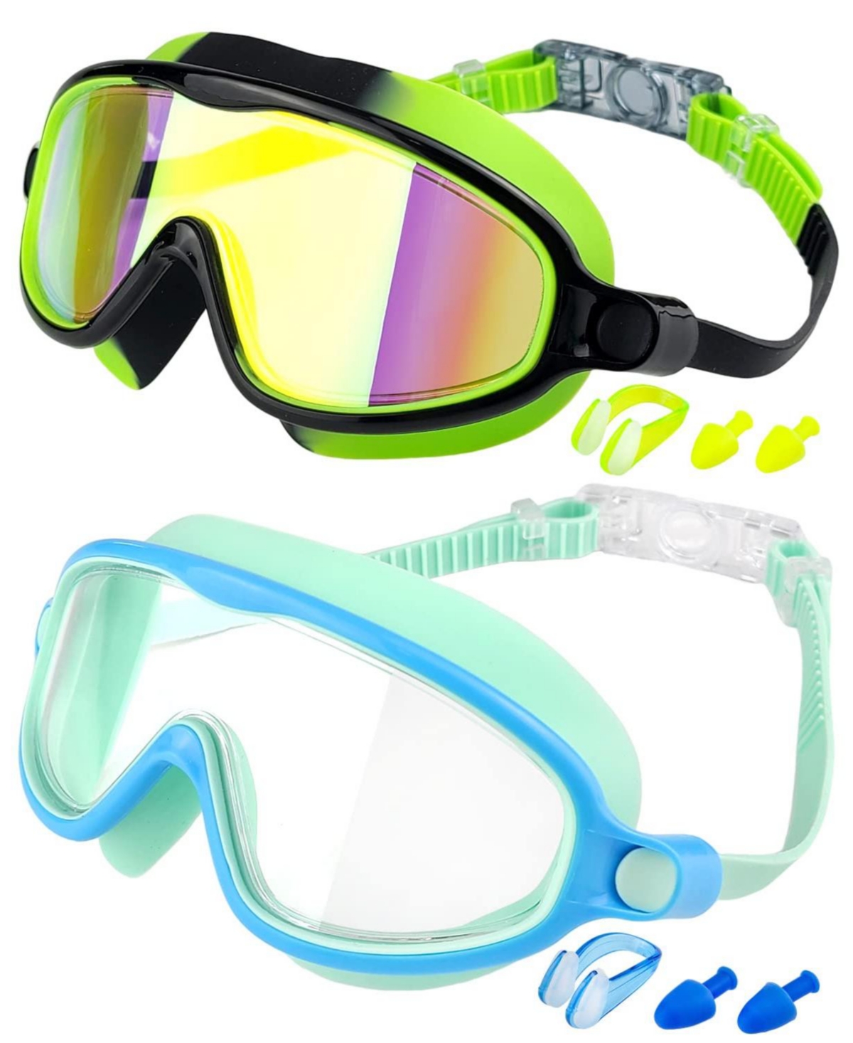 Click here for Gnuadz 2 Pack Swim Goggles Wide View Anti Fog Uv N... prices