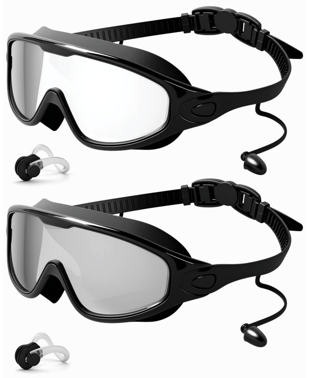 Click here for Gnuadz 2 Pack Swim Goggles Wide View Anti Fog Uv N... prices