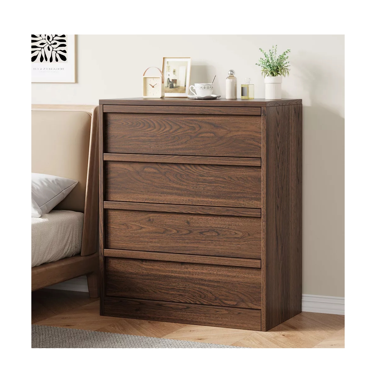 Click here for gaomon 4 Drawer Nightstand for Bedroom  39 Tall En... prices