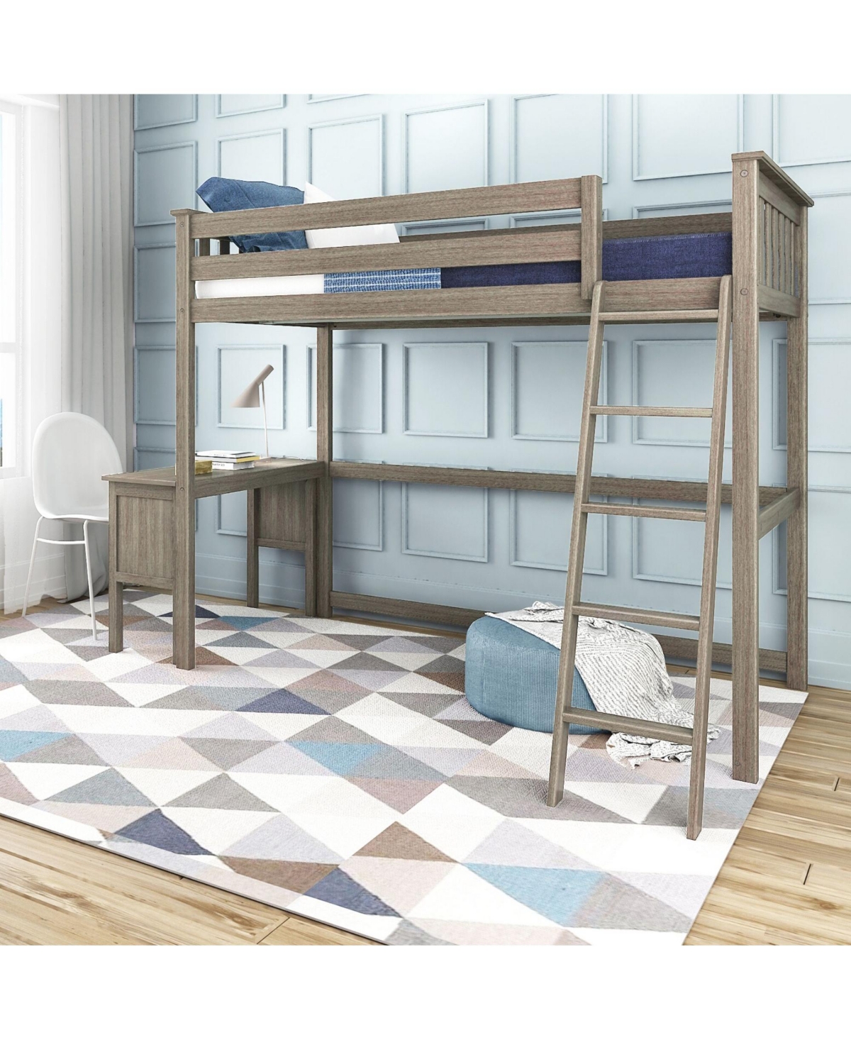 Click here for Max & Lily High Loft Bed With Ladder on End and De... prices