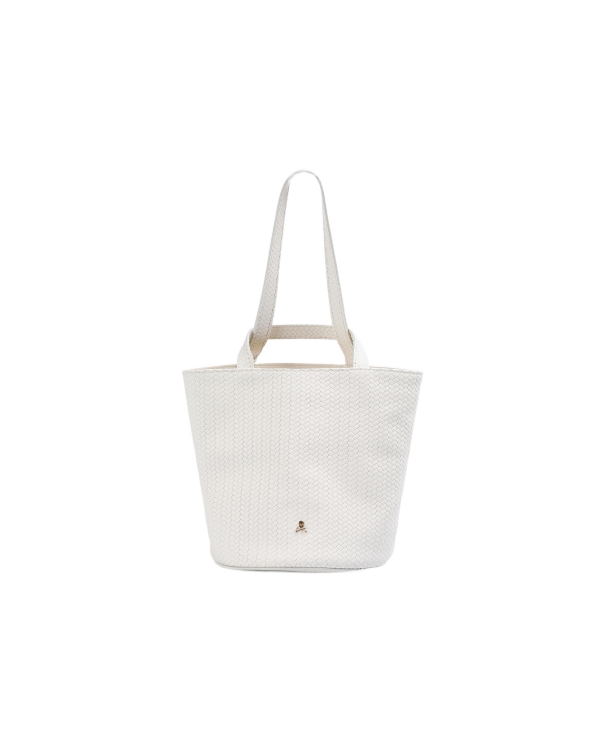 Click here for Scalpers Womens Mini Cube Woven Leather Bag - Open... prices