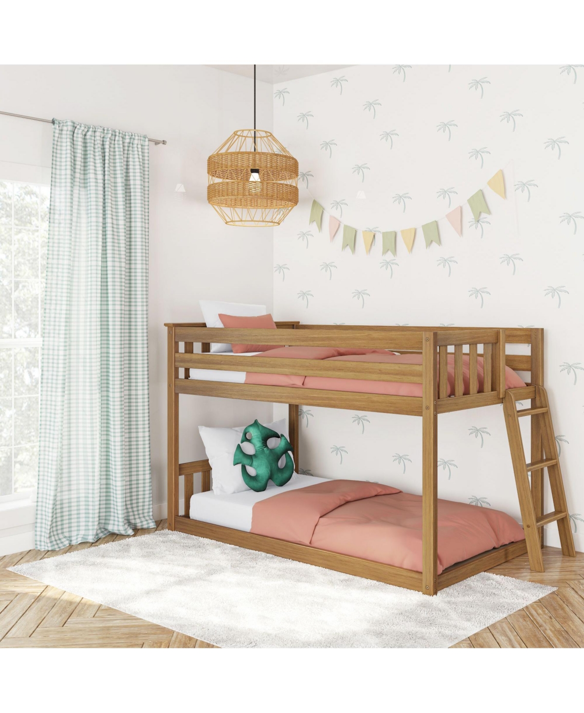 Click here for Max & Lily Twin Over Twin Low Bunk Bed With Ladder... prices