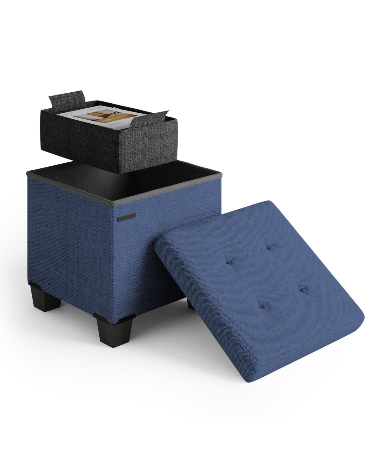 Click here for Nestl 15 Inch Ottoman Storage Bench with Storage B... prices