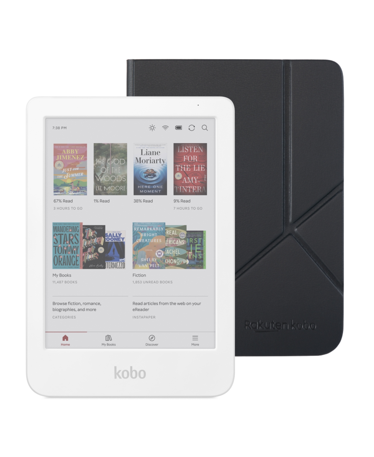 Click here for Kobo Clara 16GB Colour eReader with SleepCover Cas... prices