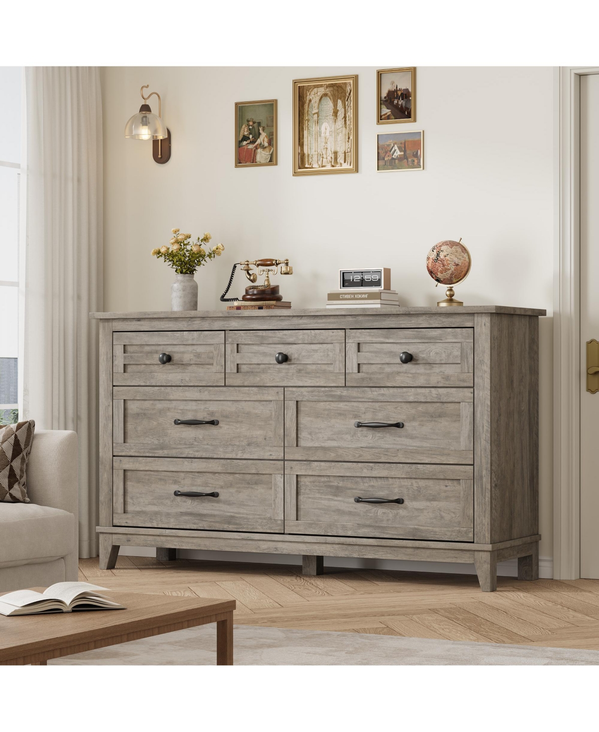 Click here for gaomon 7 Dresser for Bedroom  54 Wide Wooden Drawe... prices