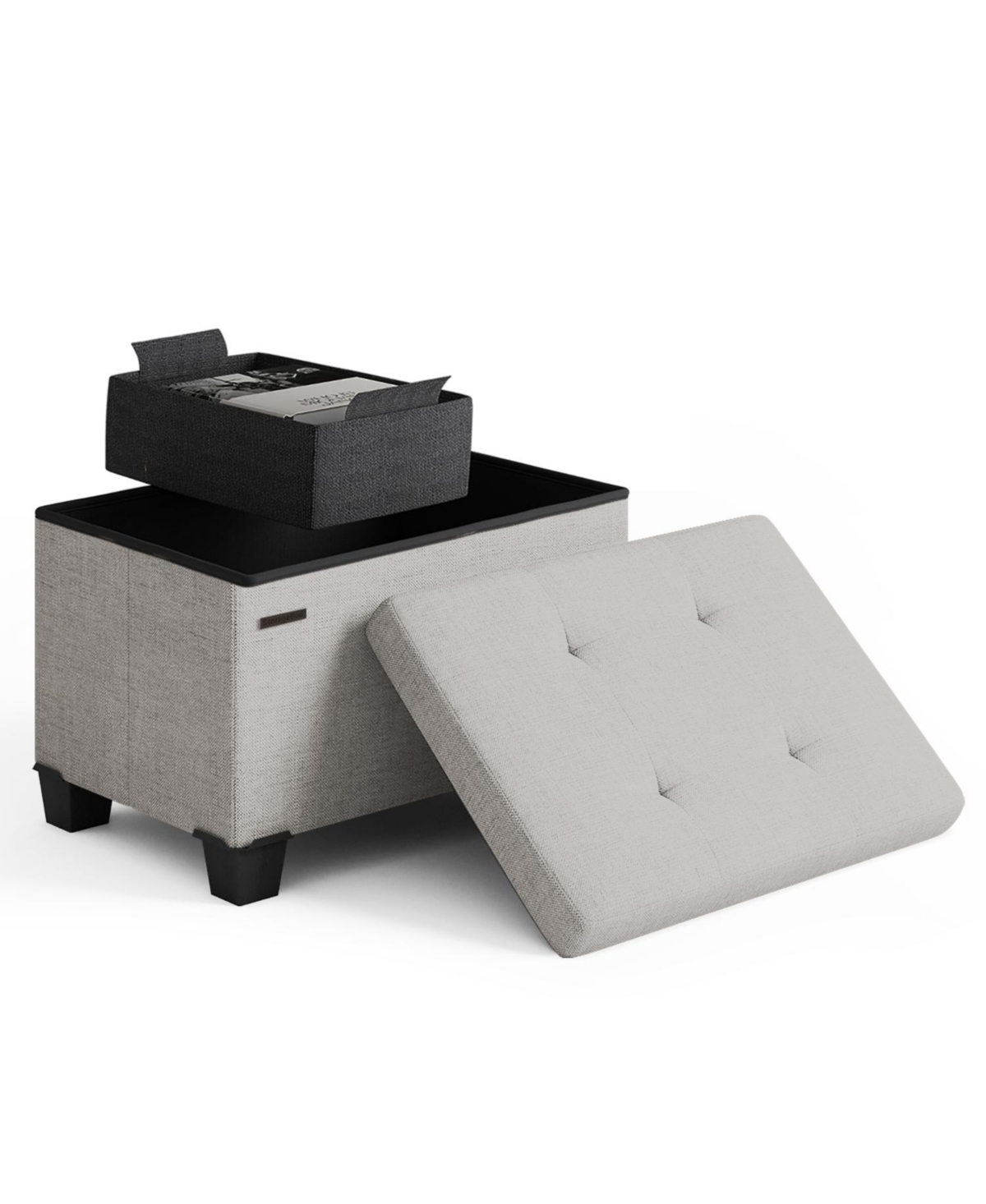 Click here for Nestl 16 Inch Ottoman Storage Bench with Storage B... prices