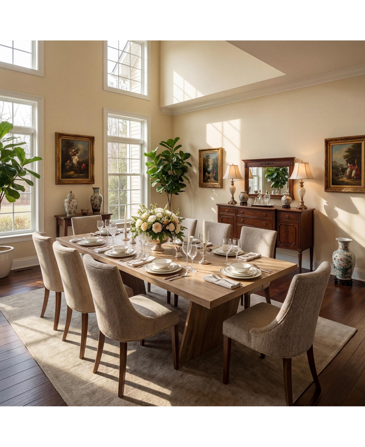 Click here for Homsee 82 Modern Wood Dining Table - Extra Wide 40... prices