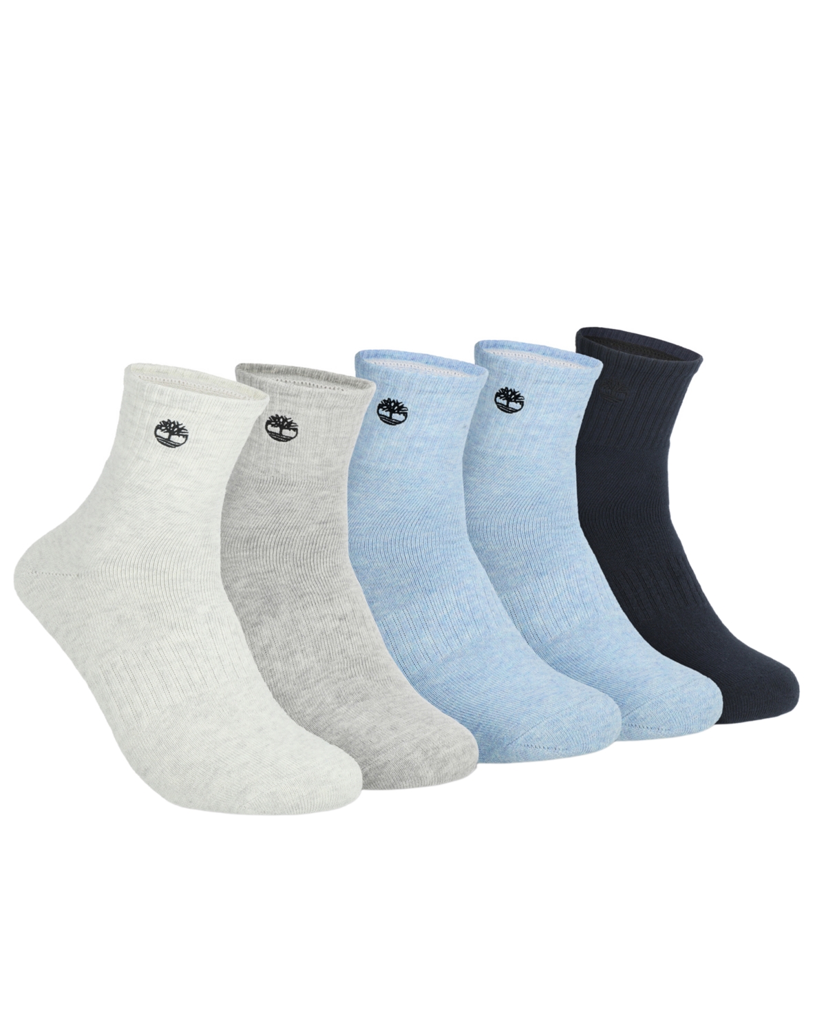 Click here for Timberland Mens 5-Pack Rivington Quarter Socks - L... prices