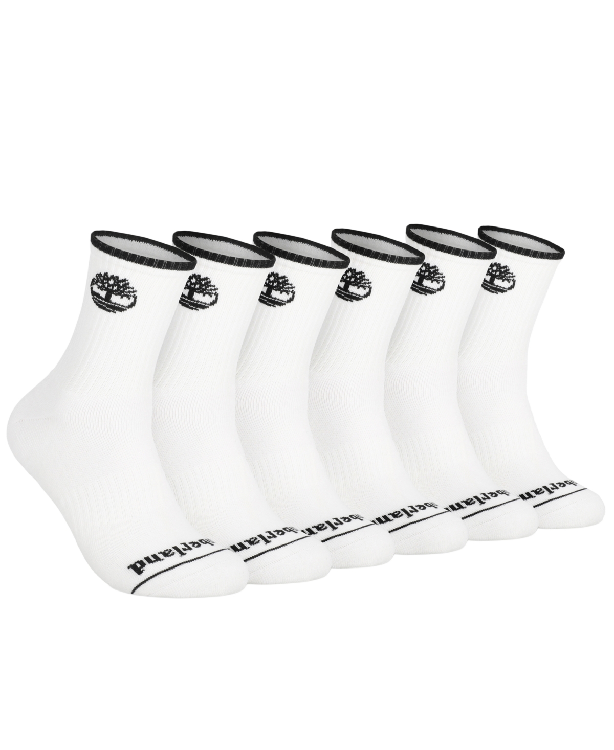 Click here for Timberland Mens 6-Pack Tipped High Quarter Logo So... prices
