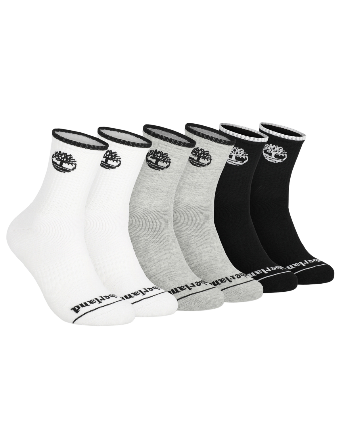 Click here for Timberland Mens 6-Pack Tipped High Quarter Logo So... prices
