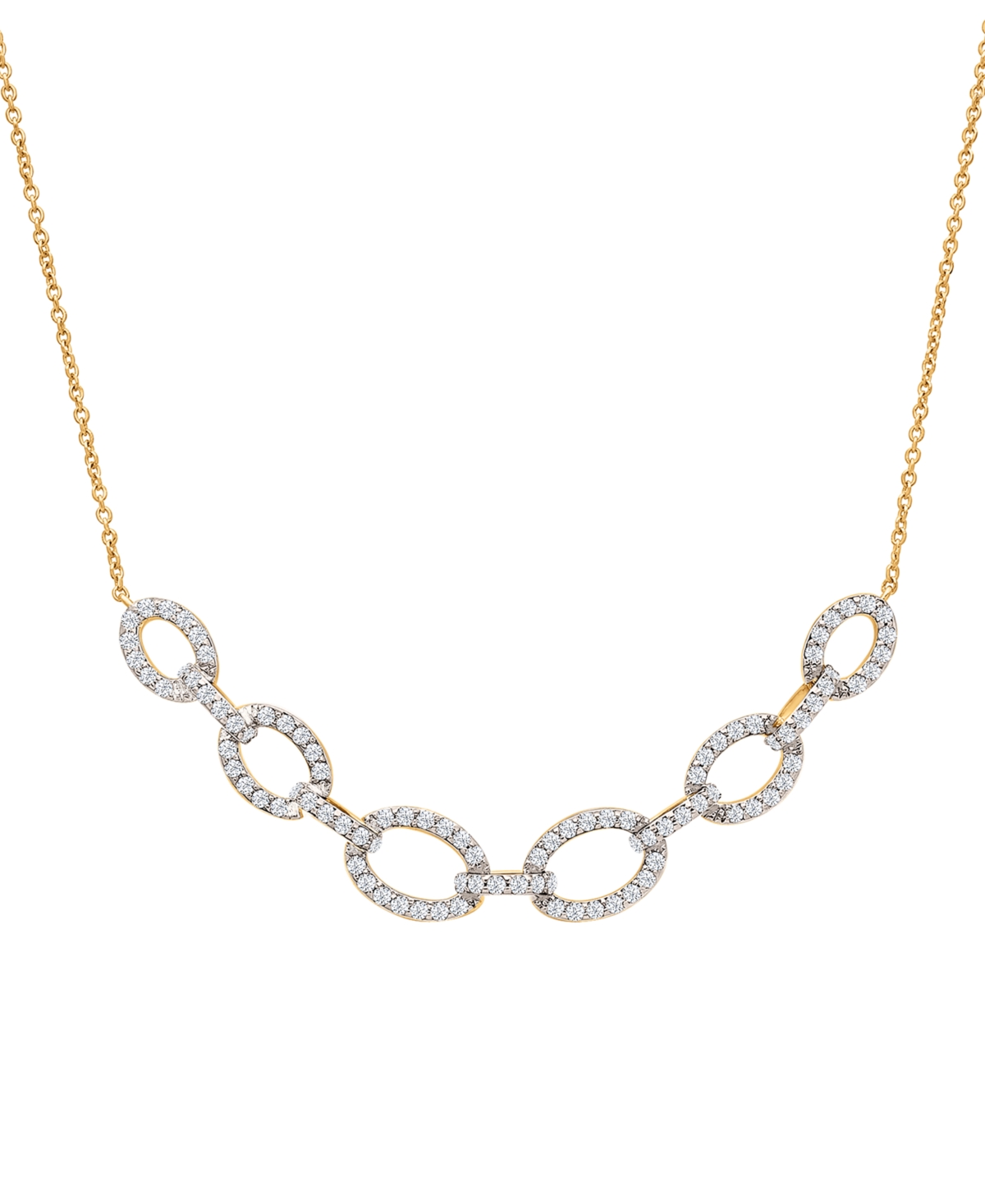 Click here for Wrapped in Love Diamond Oval Link Necklace (1 ct.... prices