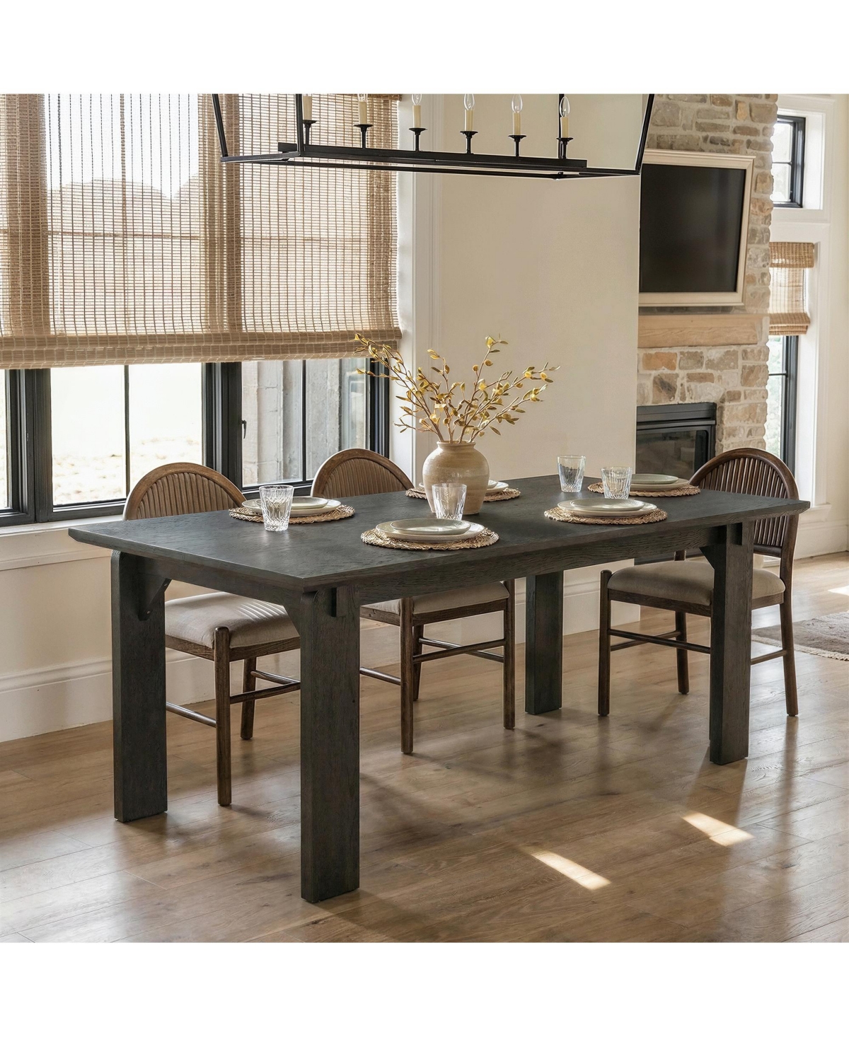 Click here for Homsee Solid Wood Top Dining Table - Extra Large E... prices