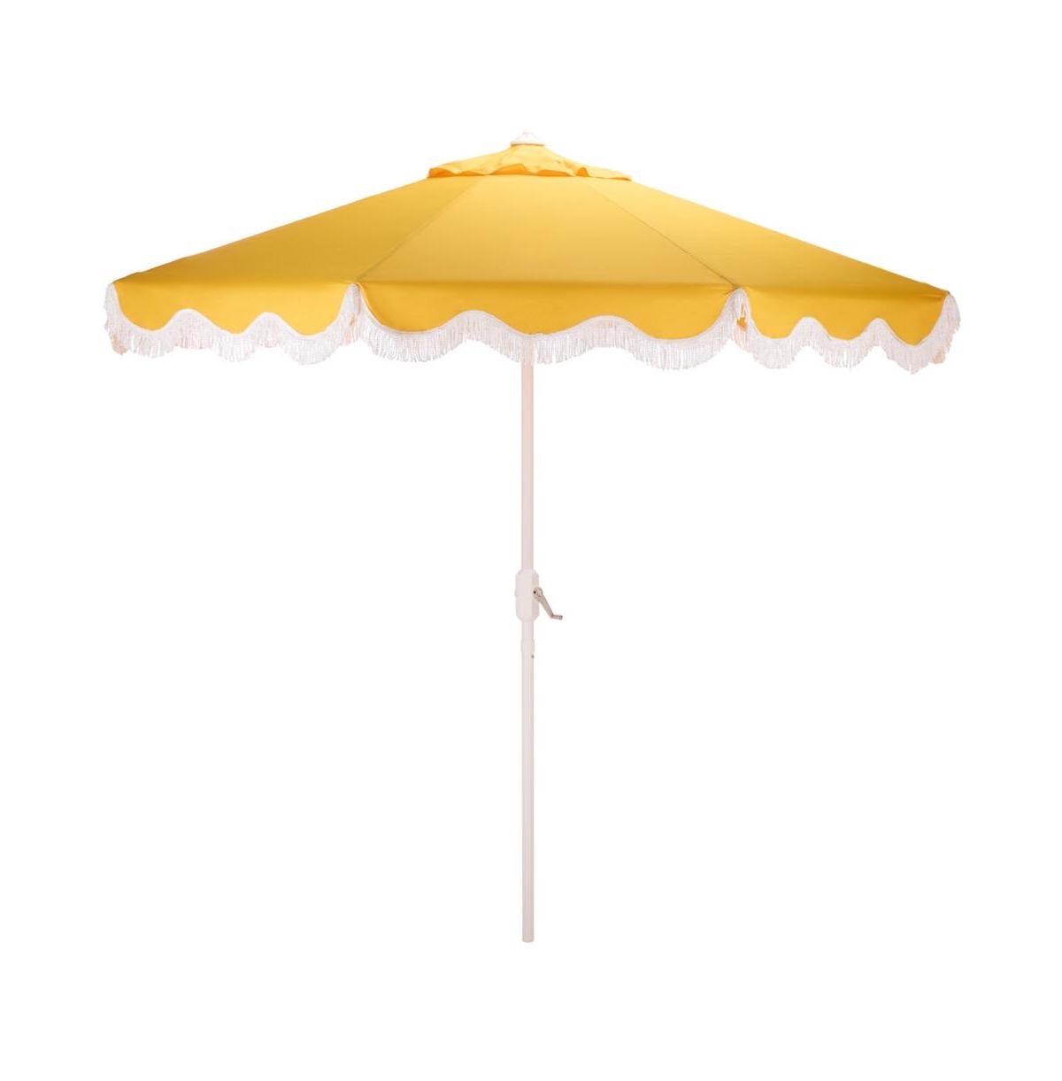 Click here for Augusta Home Torsa 9 Ft Crank Umbrella - Yellow/wh... prices