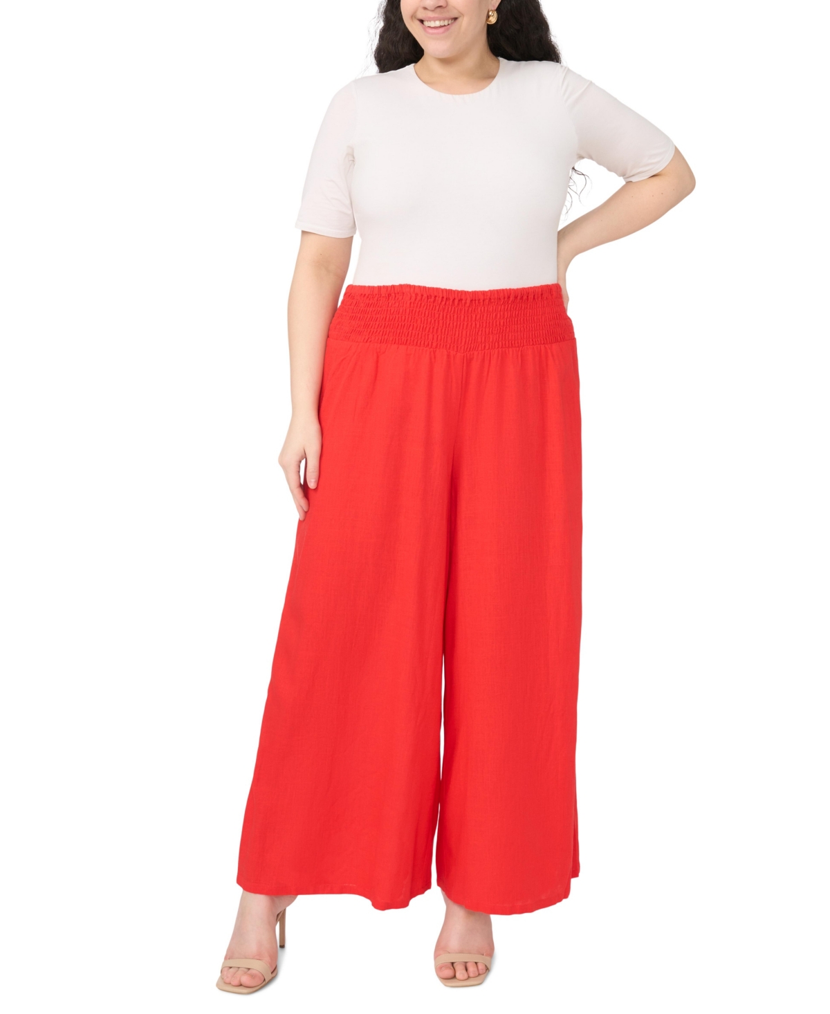 Click here for Vince Camuto Plus Size Cropped Wide-Leg Pants - Lo... prices