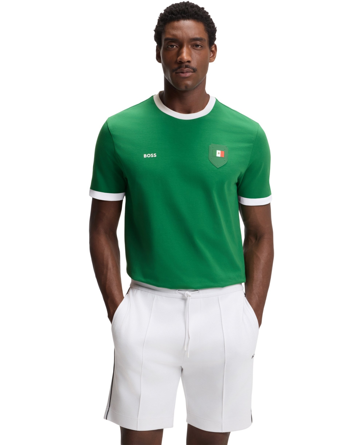 Click here for Boss by Hugo Boss Mens Stretch-Cotton Mexico Count... prices