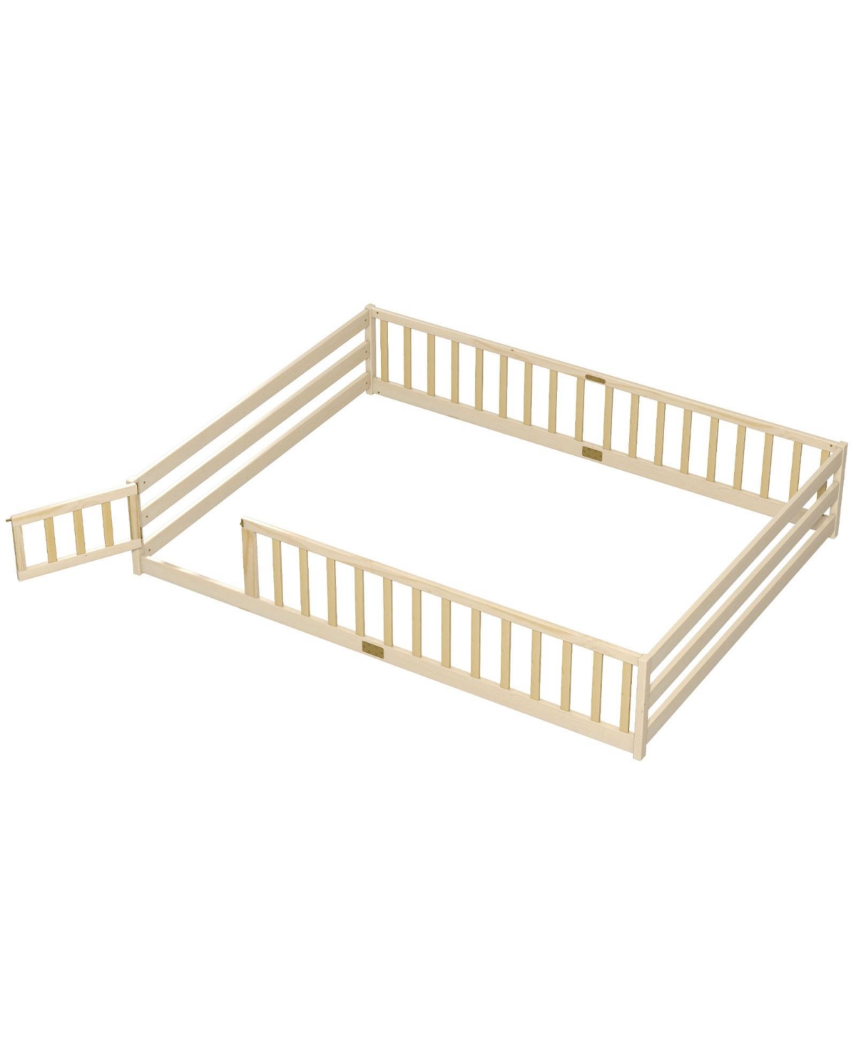 Click here for Slickblue Kids Floor Bed Frame with Full Length Gu... prices
