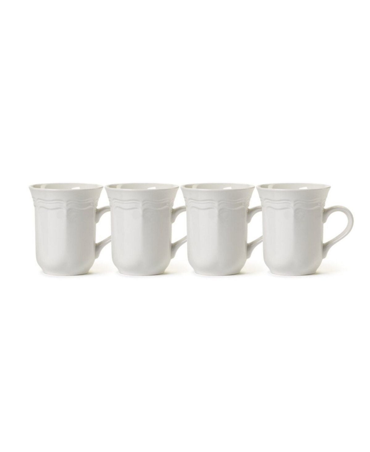 Click here for Mikasa French Countryside Mugs  Set of 4 - White prices