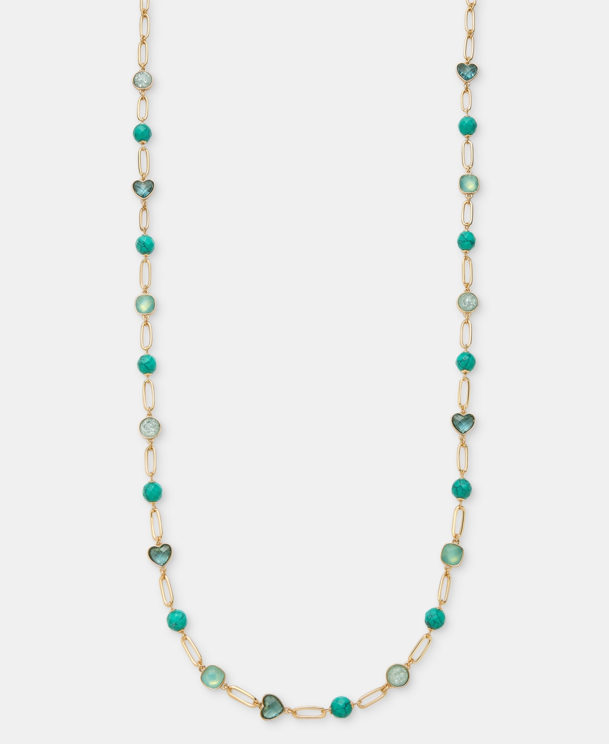 Click here for Anne Klein Gold-Tone Stone Beaded Strandage Neckla... prices