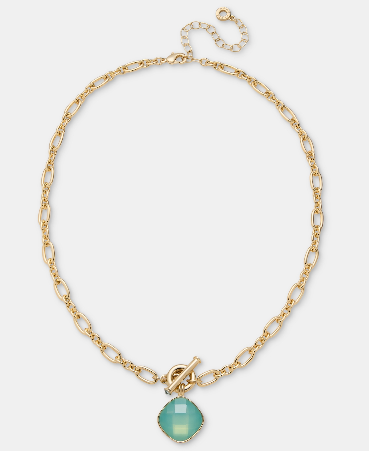 Click here for Anne Klein Gold-Tone Pacific Stone Pendant Necklac... prices