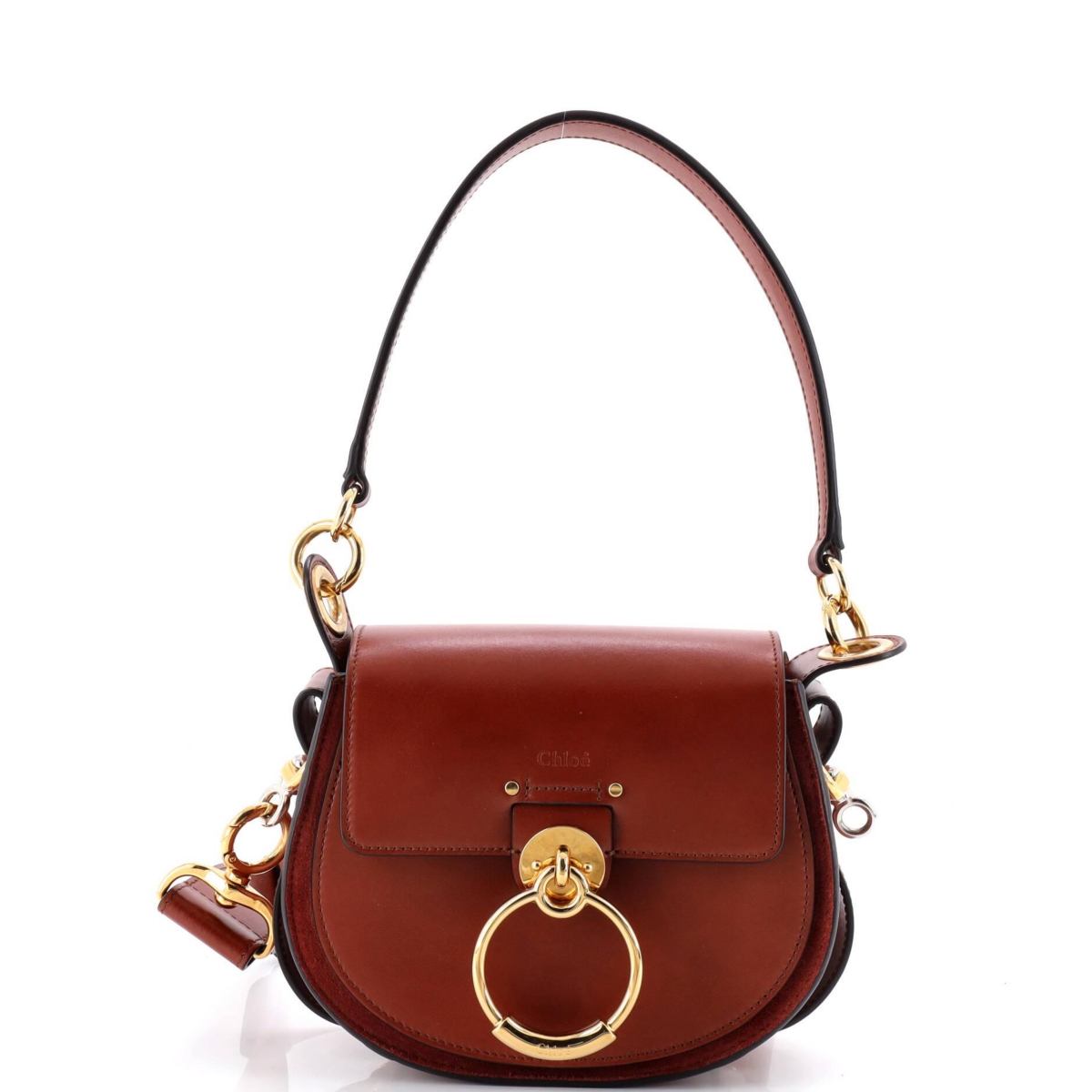 Click here for Pre-Owned Chloe Small Tess Bag Leather - Brown prices