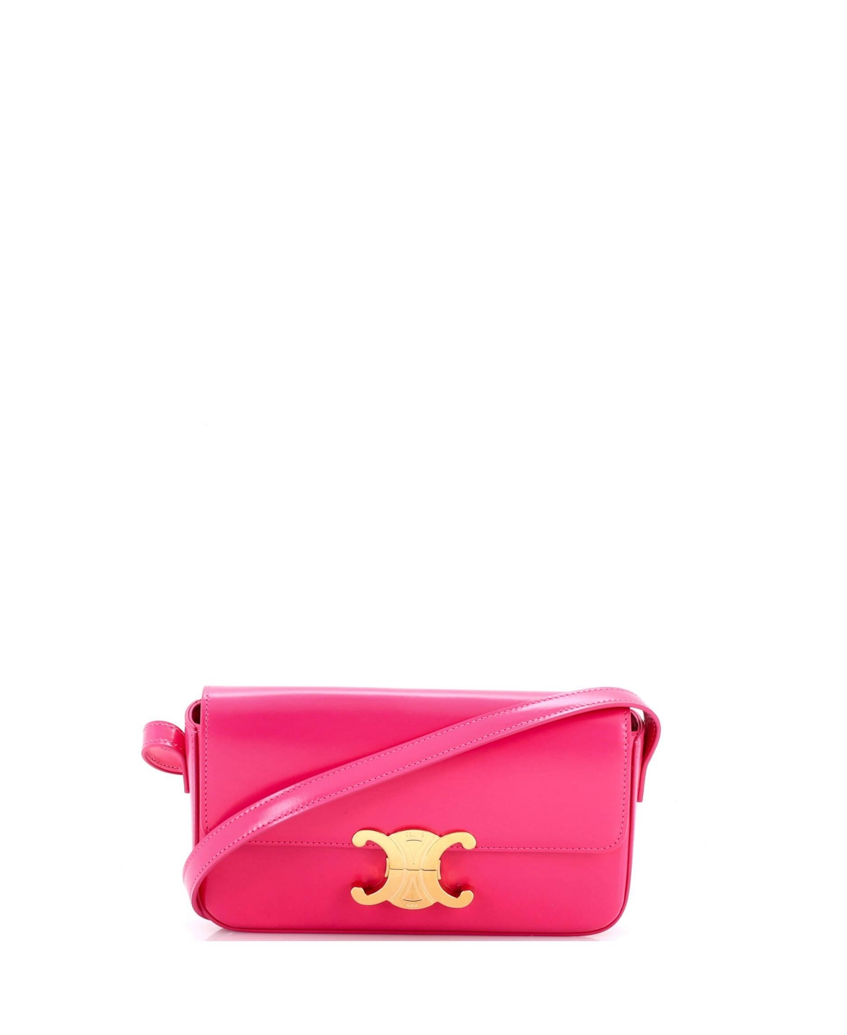 Click here for Pre-Owned Celine Triomphe East-West Shoulder Bag S... prices