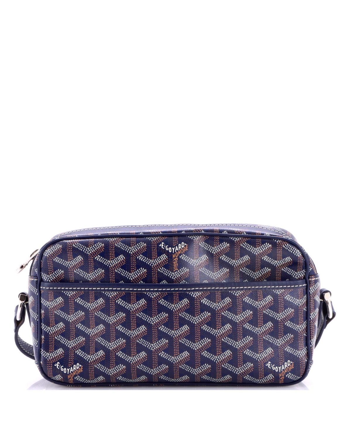 Click here for Pre-Owned Goyard Cap Vert Bag Coated Canvas - Blue prices