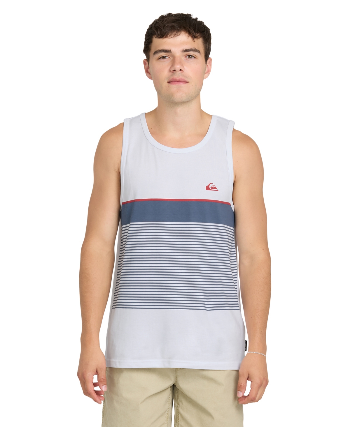Click here for Quiksilver Mens Tijuana Crewneck Tank Top - White/... prices