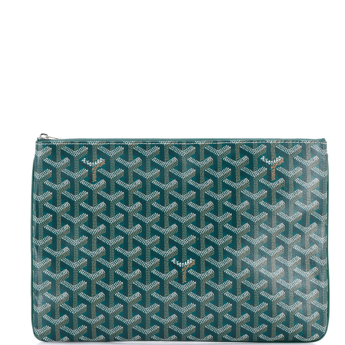 Click here for Pre-Owned Goyard Mm Senat Zip Pouch Coated Canvas... prices