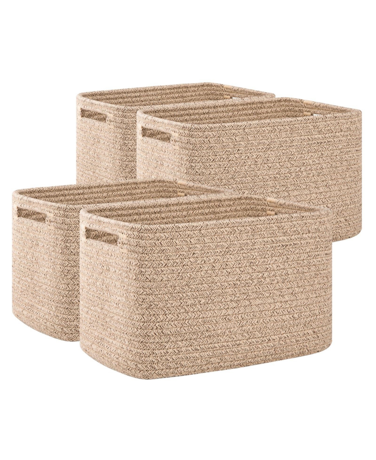 Click here for Gnuadz 4 Pack Woven Storage Baskets with Handles G... prices