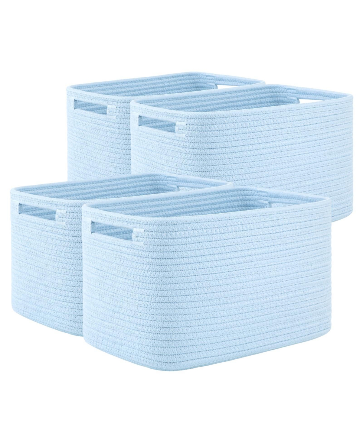 Click here for Gnuadz 4 Pack Woven Storage Baskets with Handles G... prices