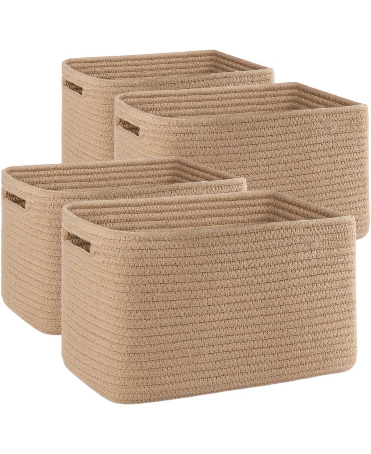 Click here for Gnuadz 4 Pack Woven Storage Baskets with Handles G... prices