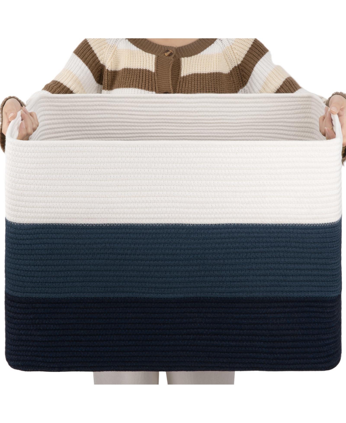 Click here for Gnuadz Large Woven Storage Basket with Handle Gift... prices