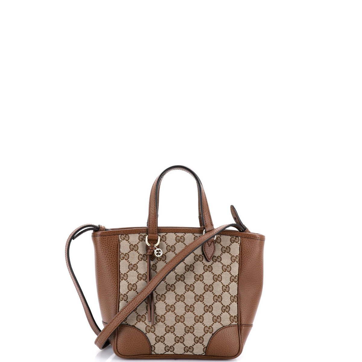 Click here for Pre-Owned Gucci Small Bree Convertible Tote Gg Can... prices