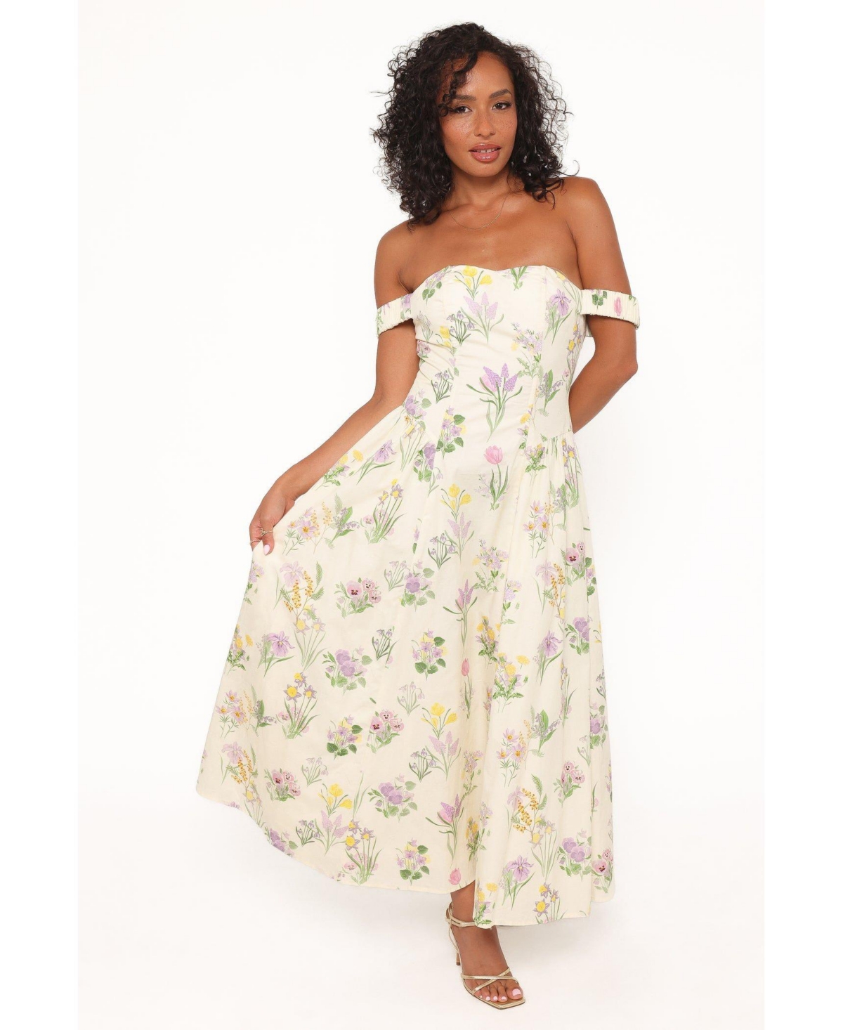 Click here for Petal and Pup Womens Larni Off Shoulder Midi Dress... prices
