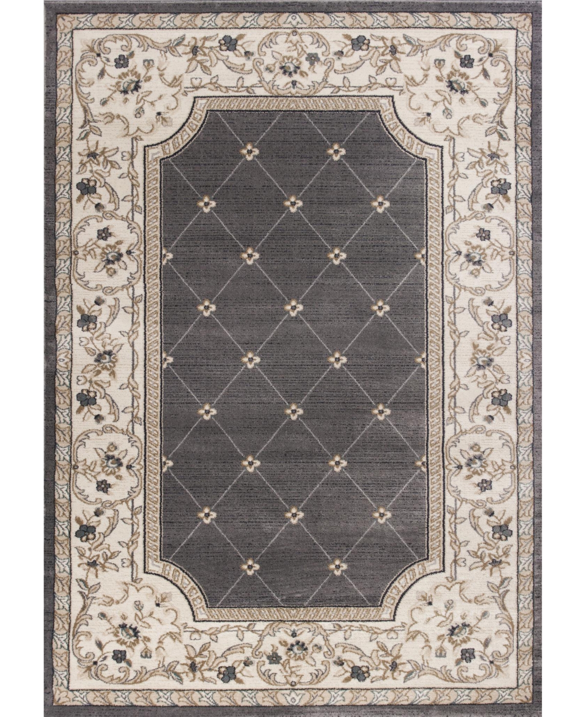 Click here for Kas Avalon Courtyard 53 x 77 Area Rug - 5615 Grey/... prices