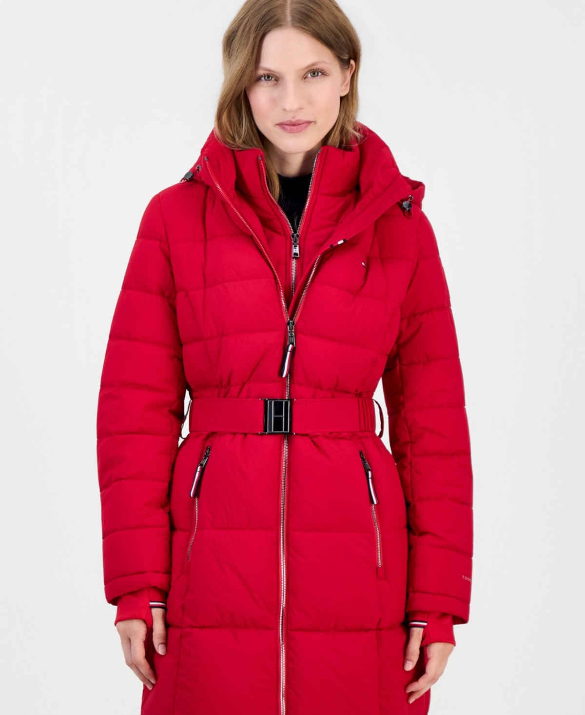 Click here for Tommy Hilfiger Womens Hooded Puffer Bibbed Coat  C... prices
